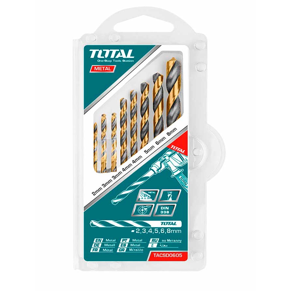 Forets Bois TOTAL JX 8 Pièces TACSD0801 Pour Perçages Nets - TOTAL ...
