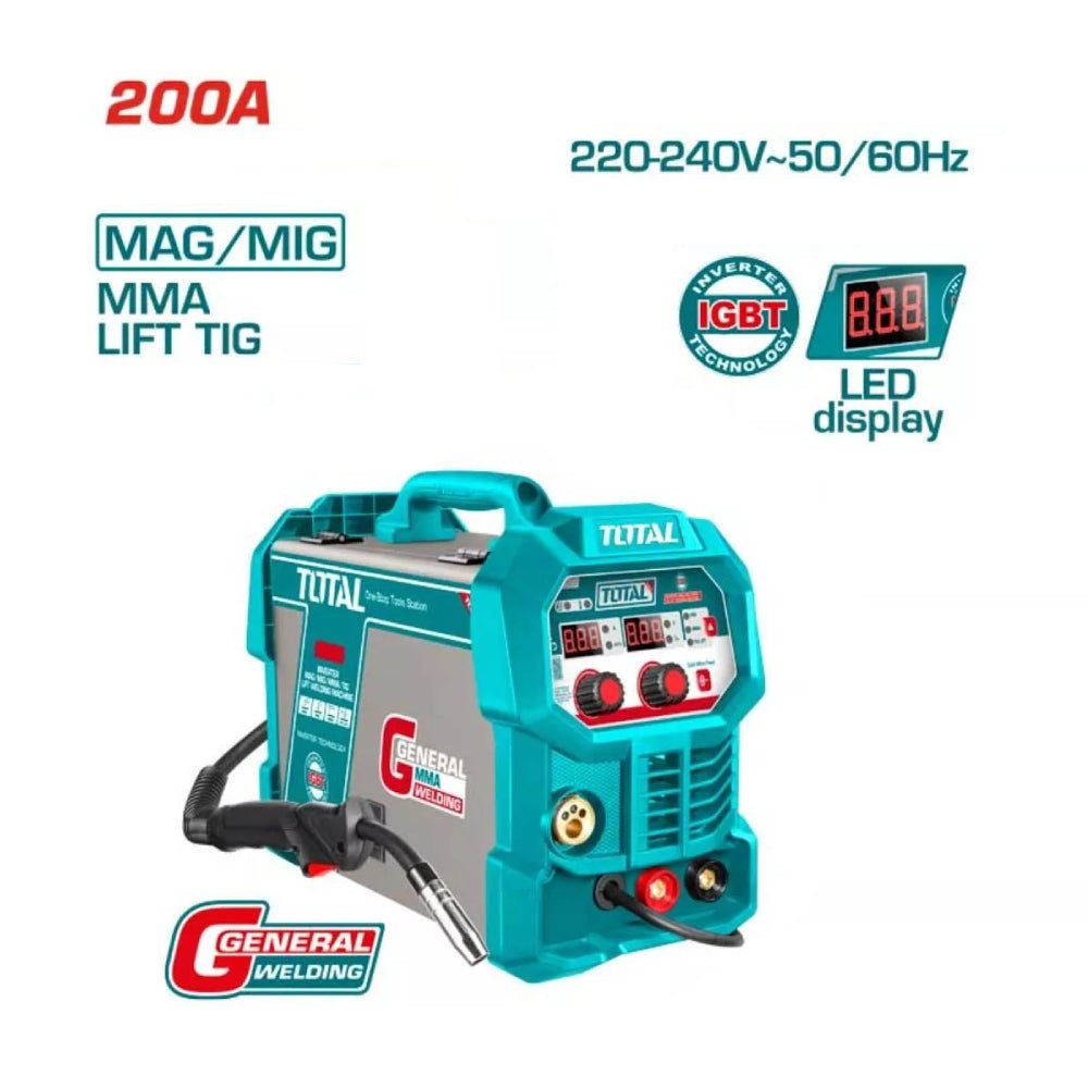 Poste Soudure MIG MAG 200A Convertisseur IGBT Affichage LED TMGT20058 ...
